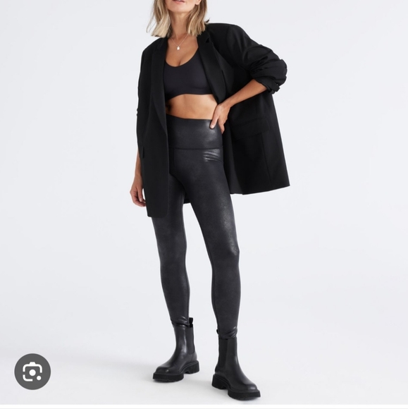 knix | Pants & Jumpsuits | Knix Papaya Sculpt Faux Leather Leggings ...